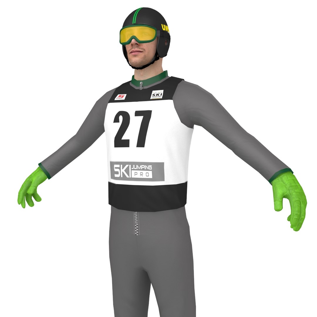 Ski Jumper 3D Model - TurboSquid 1283162