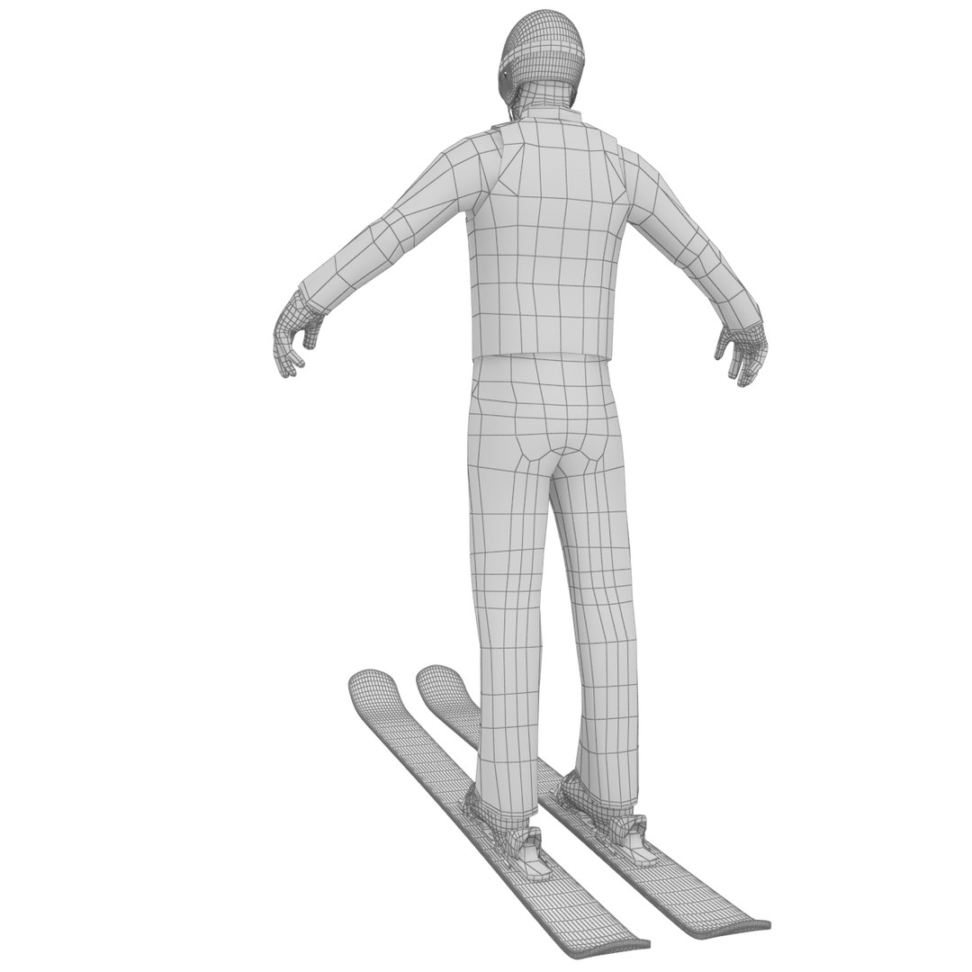 Ski jumper 3D model - TurboSquid 1283162