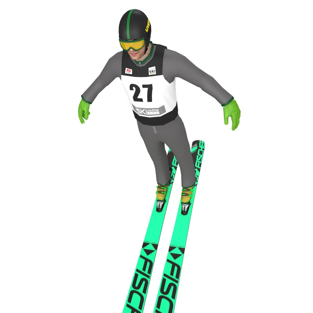 Ski jumper 3D model - TurboSquid 1283162