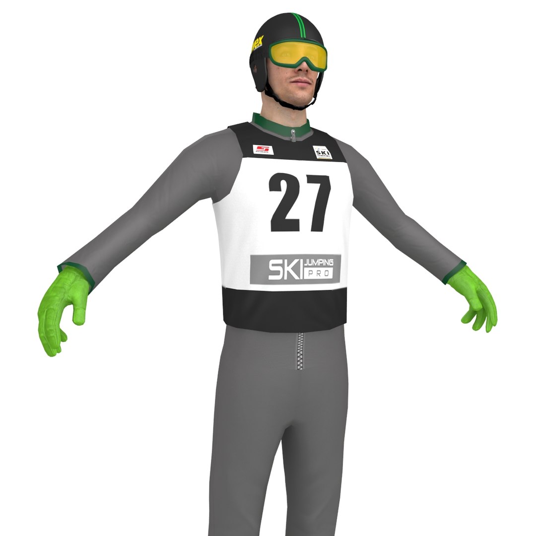 Ski Jumper 3D Model - TurboSquid 1283162