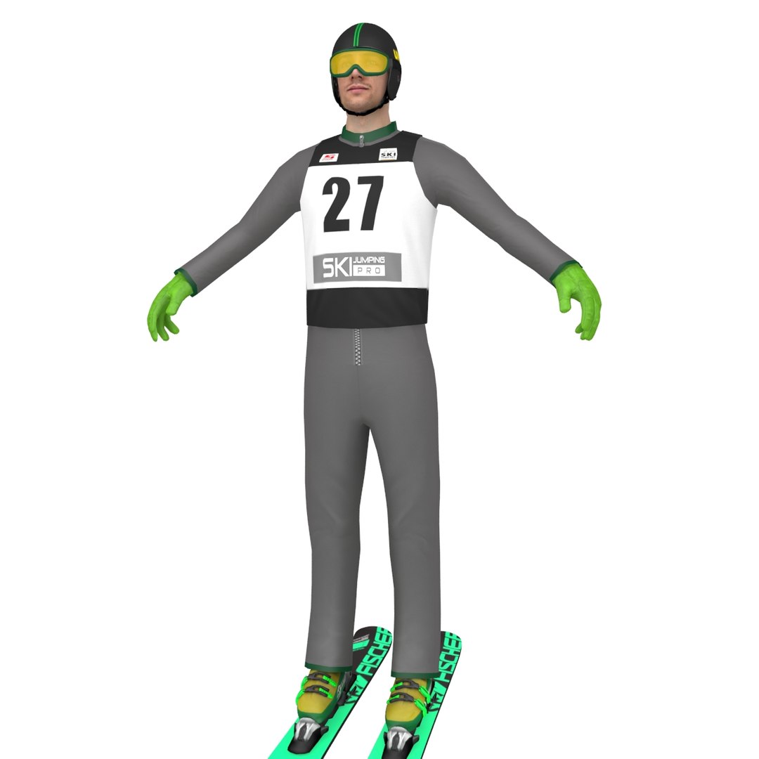 Ski Jumper 3D Model - TurboSquid 1283162