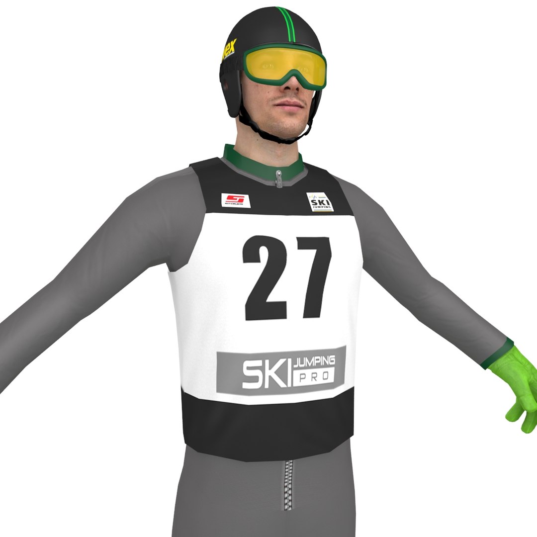 Ski Jumper 3D Model - TurboSquid 1283162