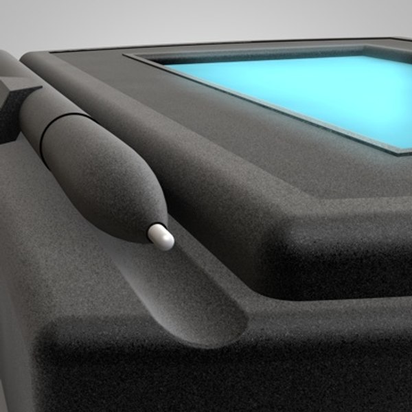 electronic signing pad 3d model