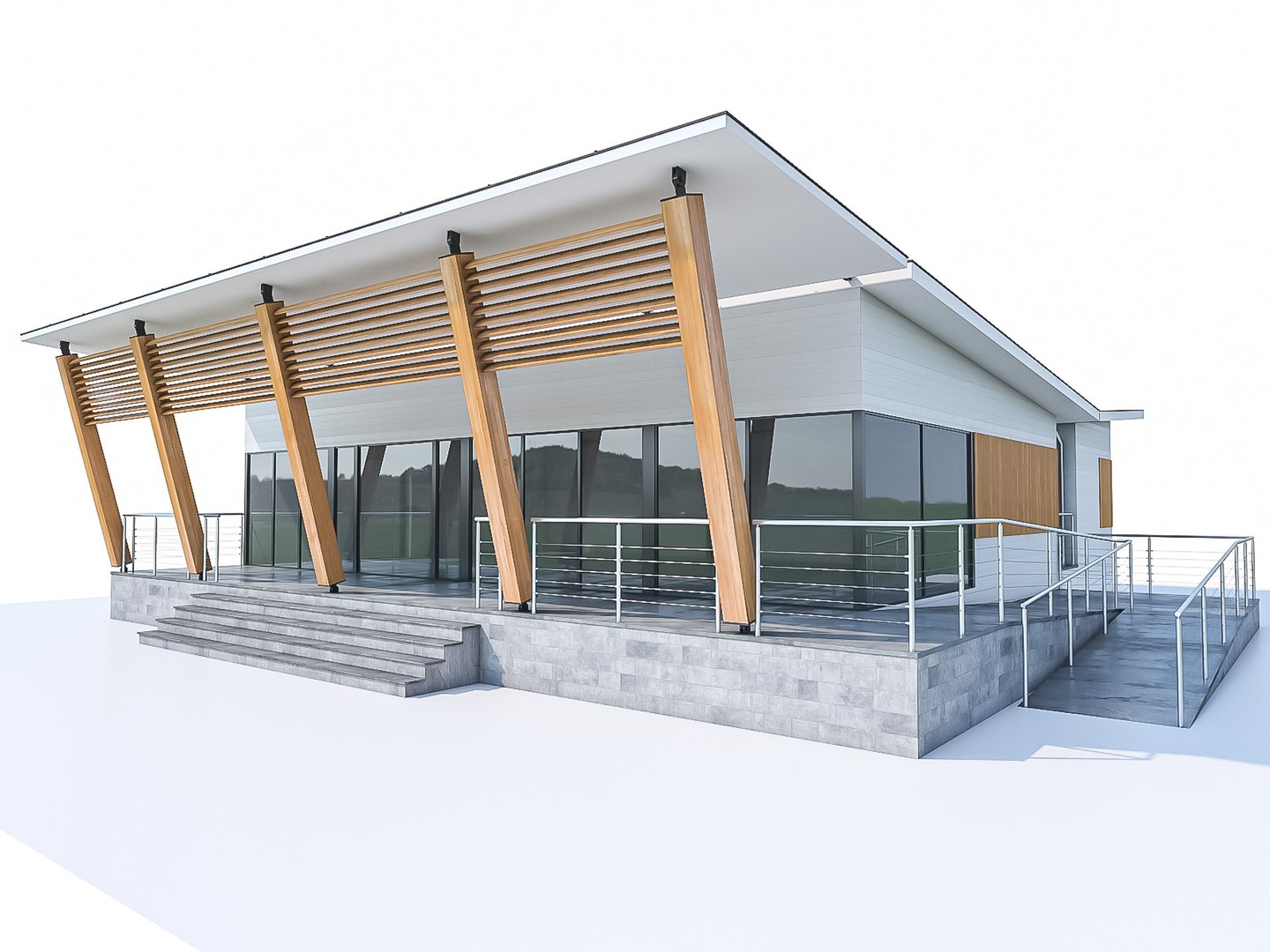 3D Small Office Building 01 Model - TurboSquid 1751315