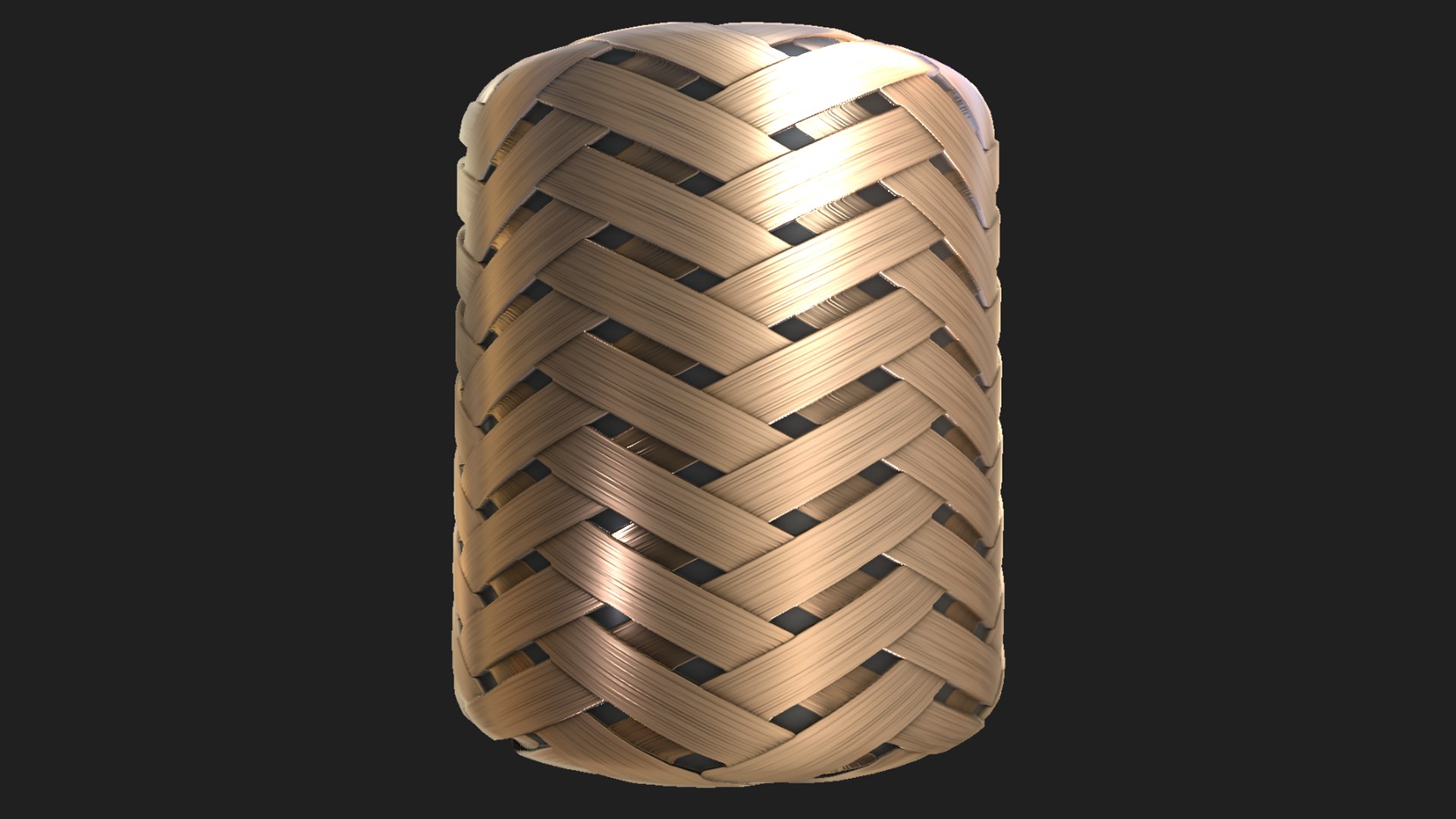 3D Brass Braid Hose Customizable PBR Material Textures Model ...