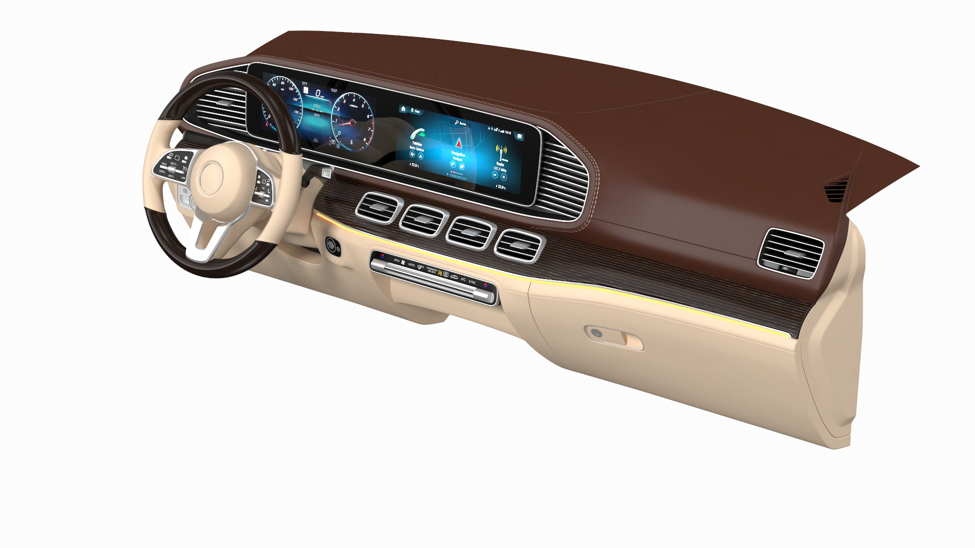 Luxury Car Dashboard 3D Model - TurboSquid 1681349