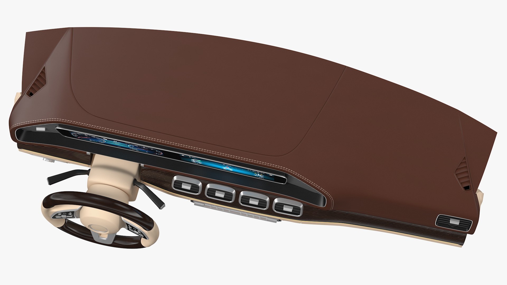 Luxury car dashboard 3D model - TurboSquid 1681349