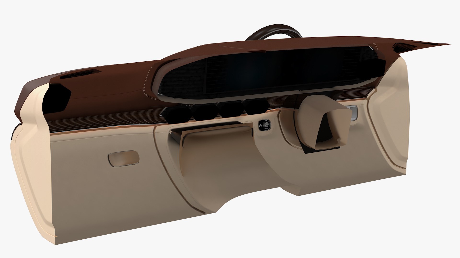 Luxury car dashboard 3D model - TurboSquid 1681349