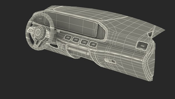 Luxury car dashboard 3D model - TurboSquid 1681349