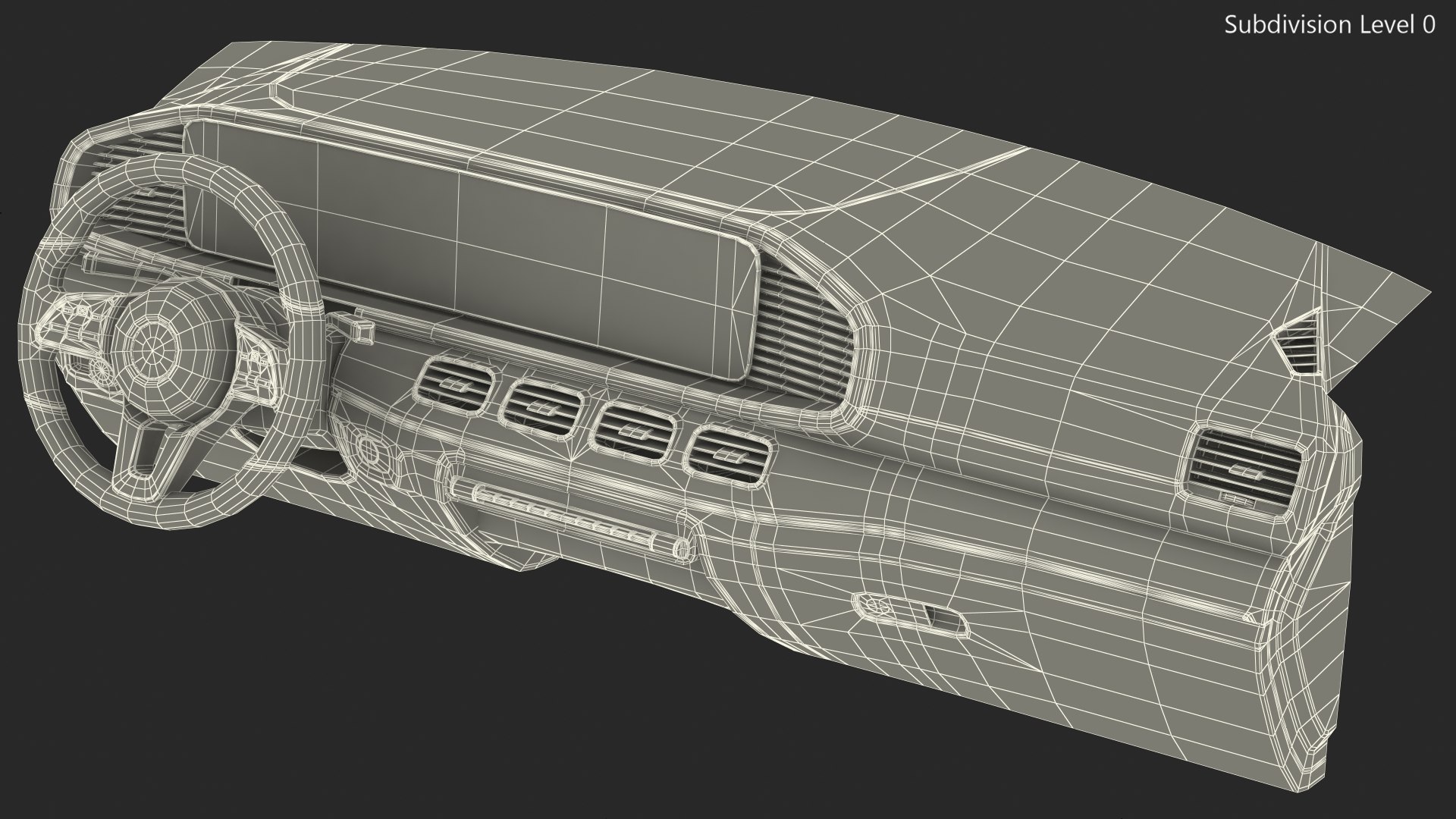 Luxury car dashboard 3D model - TurboSquid 1681349