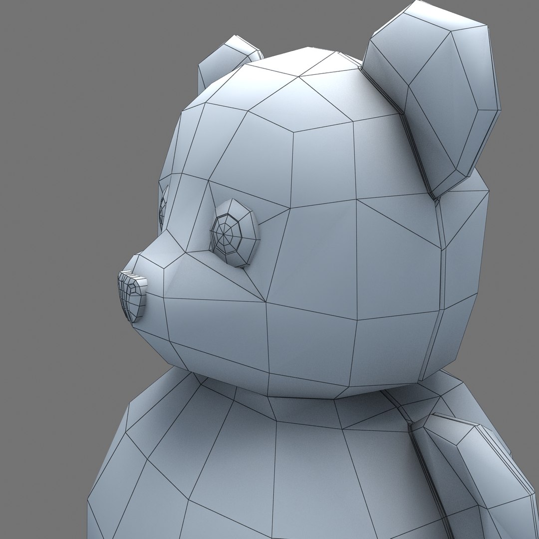 Toy Bear 3d Model