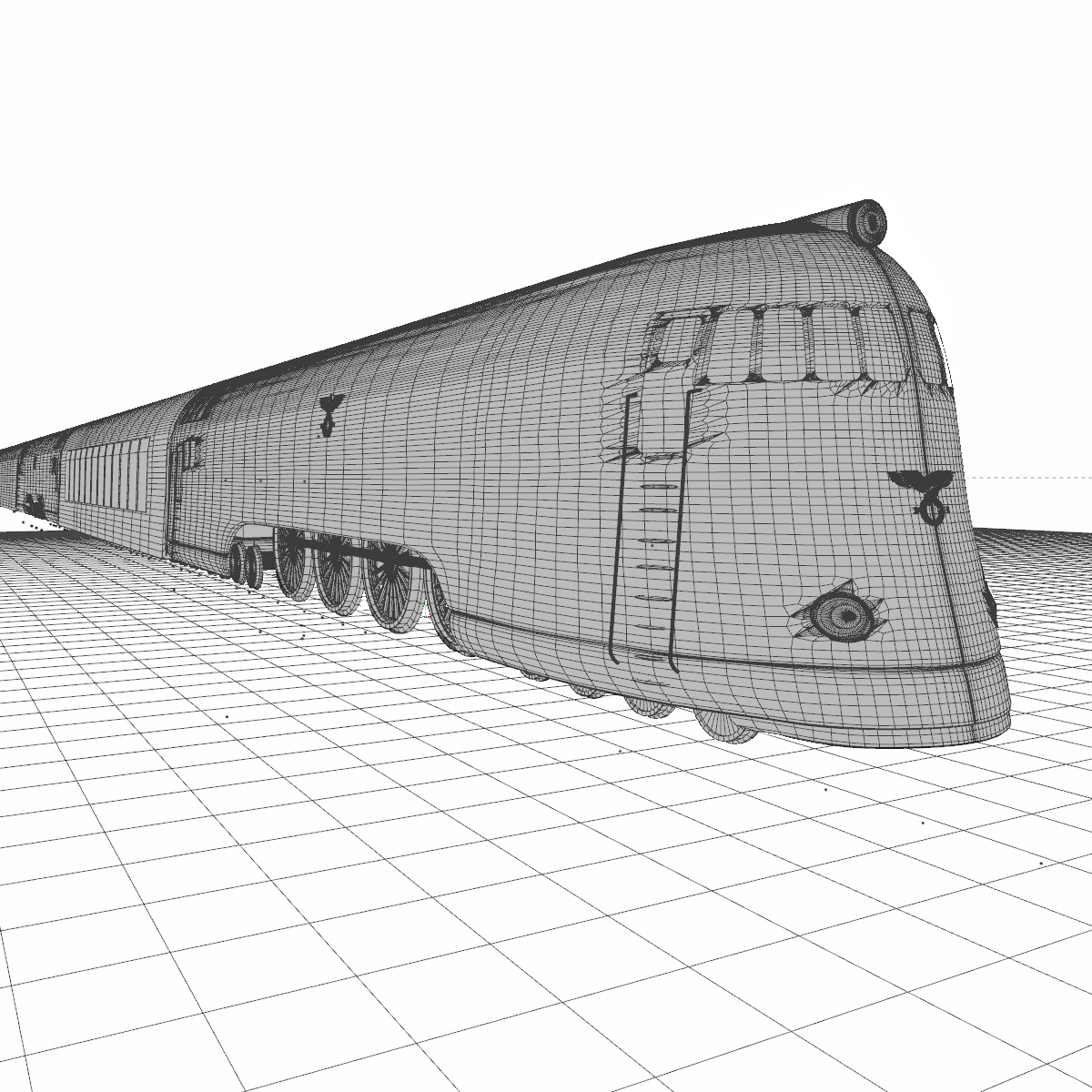 3d model speed giant train
