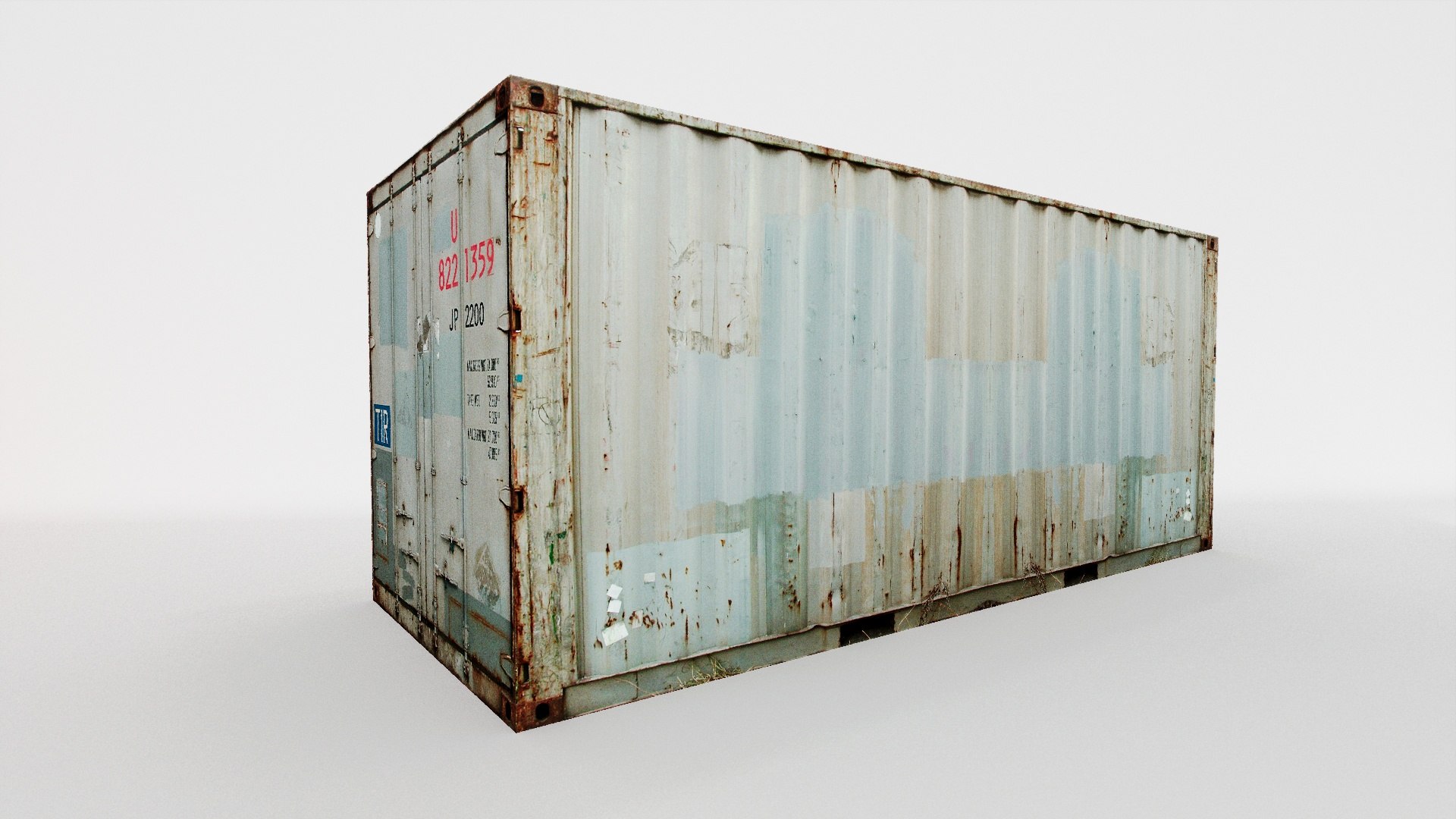 3D Container Lowpoly 20ft Model - TurboSquid 2103376