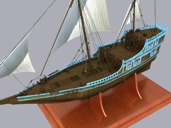 sail ship 3d max