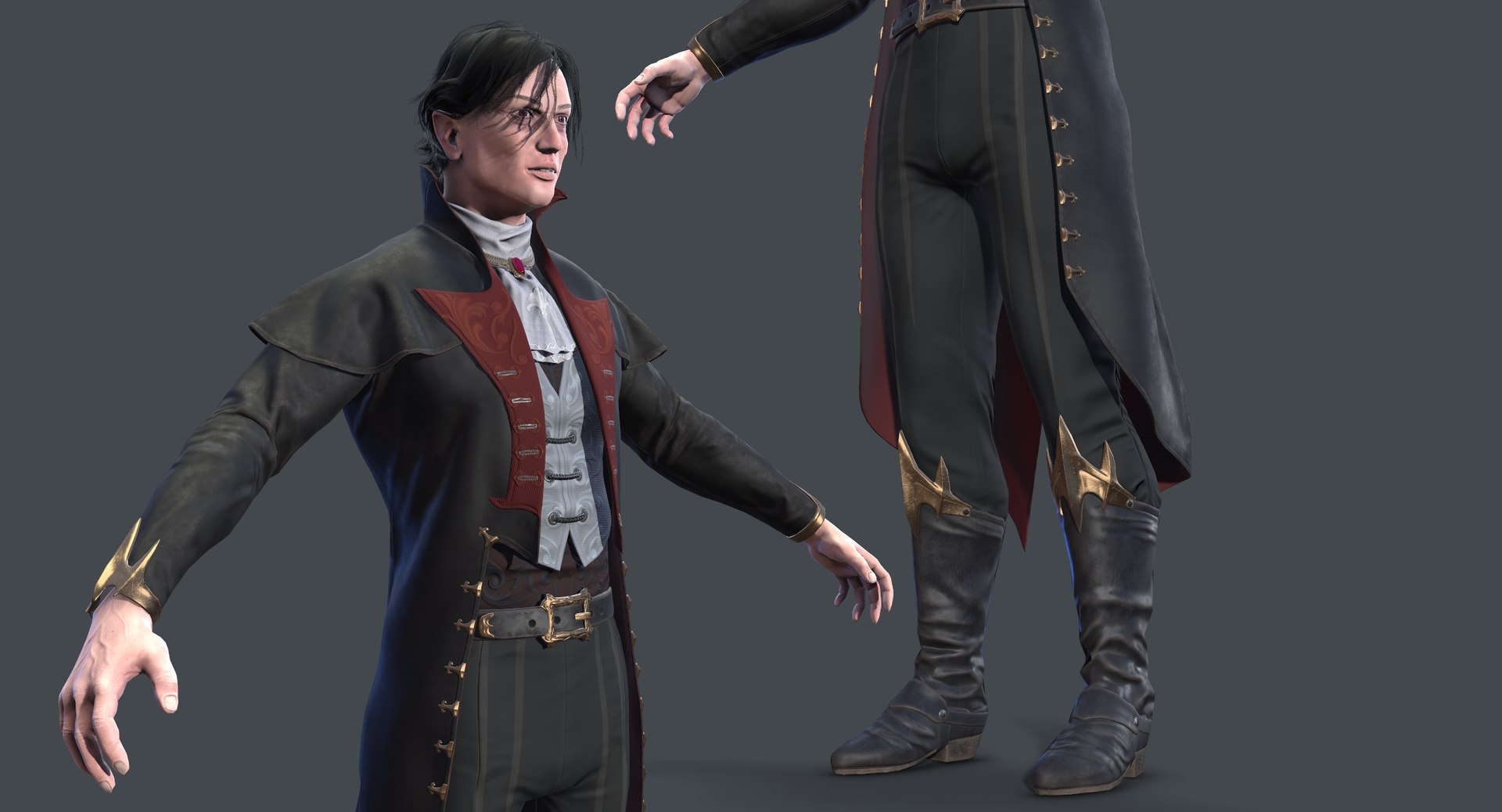Victorian Vampire 3D Model - TurboSquid 1373717