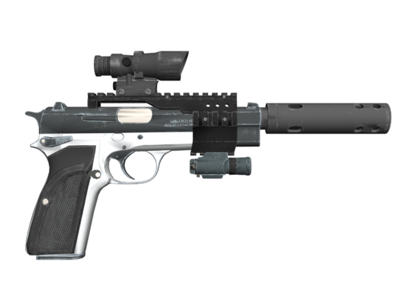 Browning Gp-35 Pistol 3D - TurboSquid 1627247