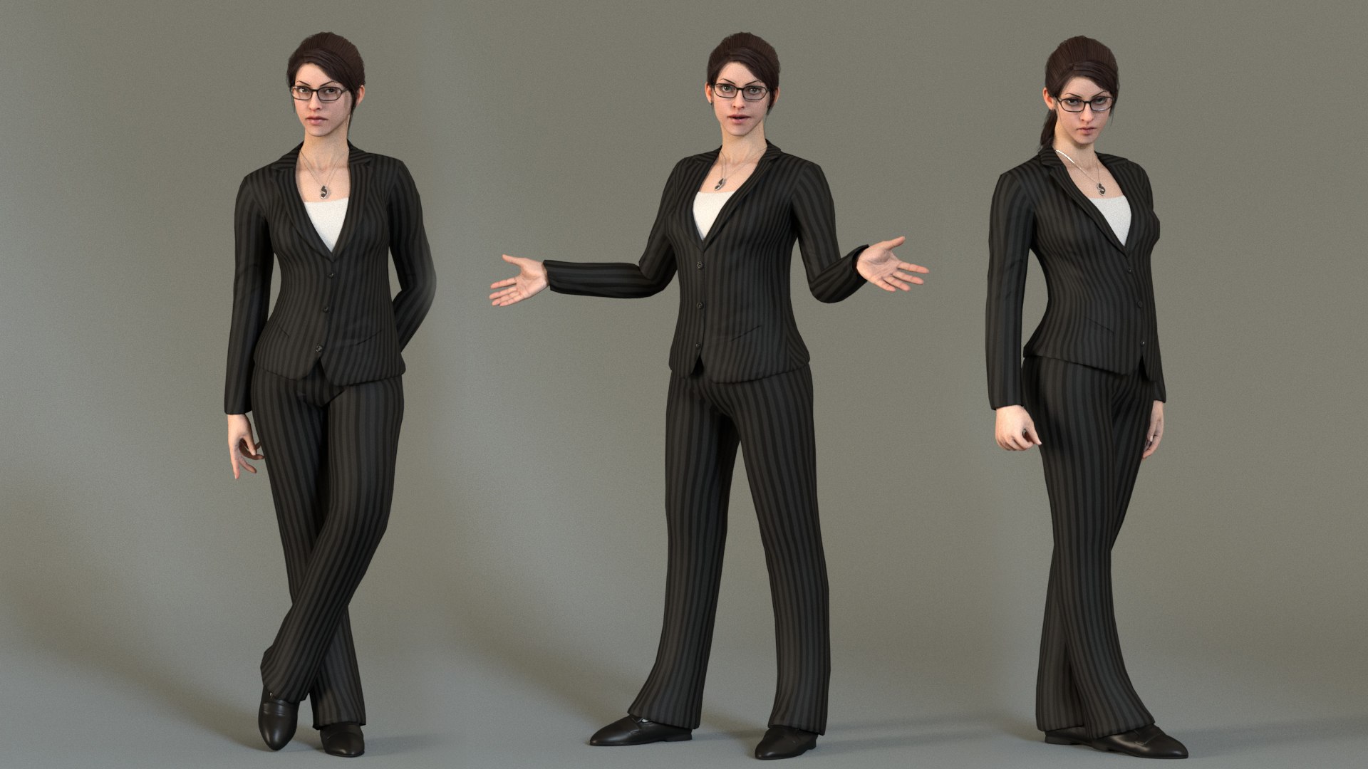 Professional Girl Rig 3D model - TurboSquid 2089492
