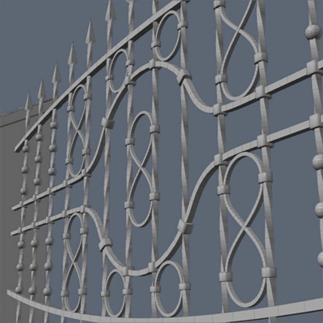 3d Fence Exterior Visualization
