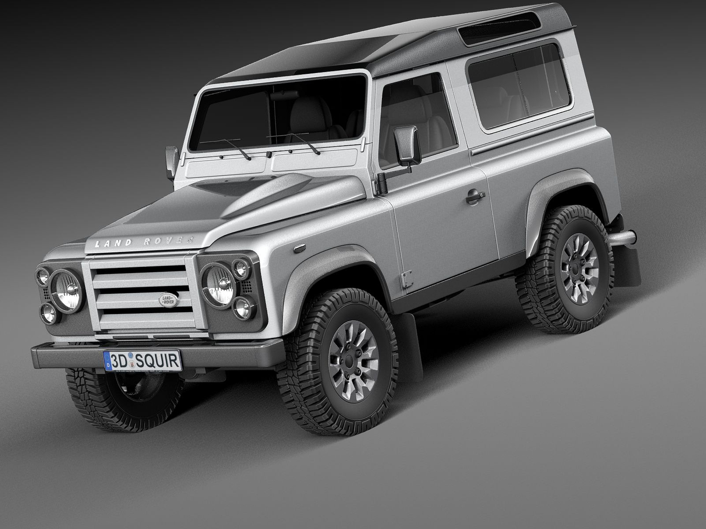 3d Model Landrover Land Rover Defender