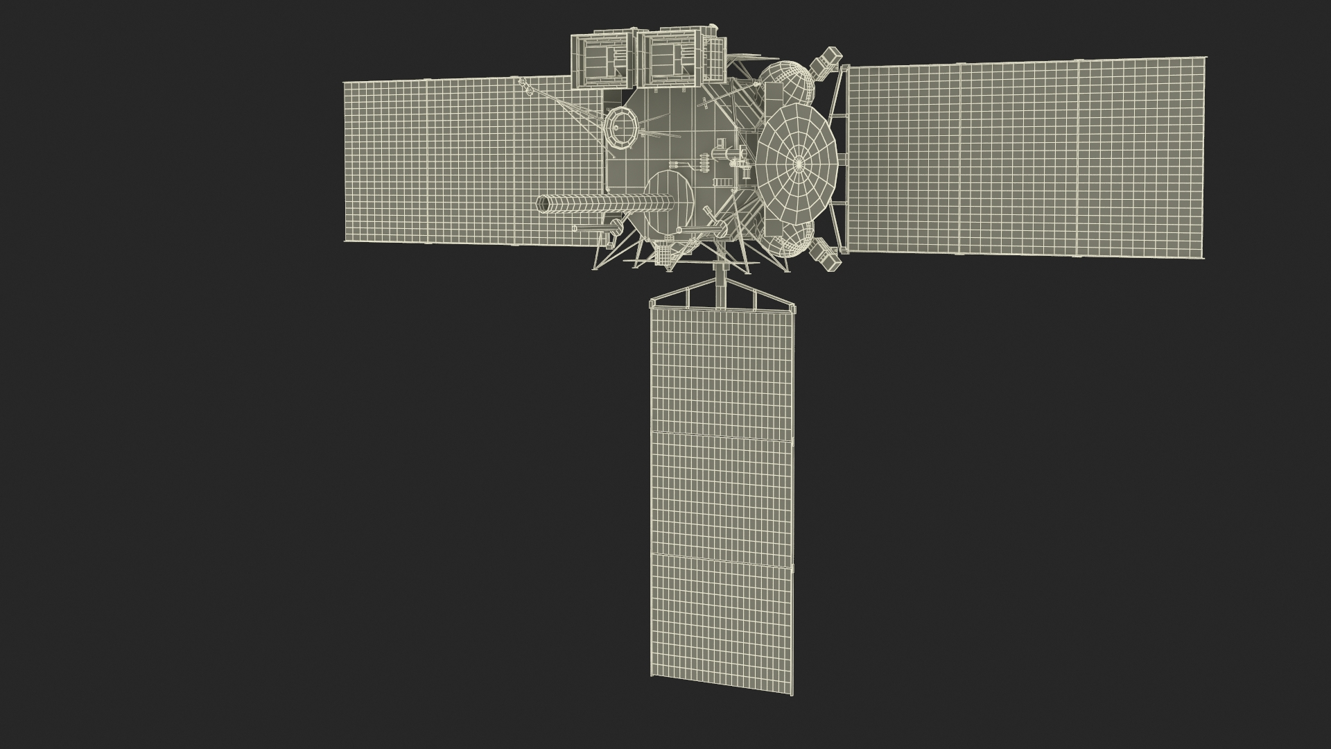 3D Meteorological Satellite With Solar Panels - TurboSquid 2383037