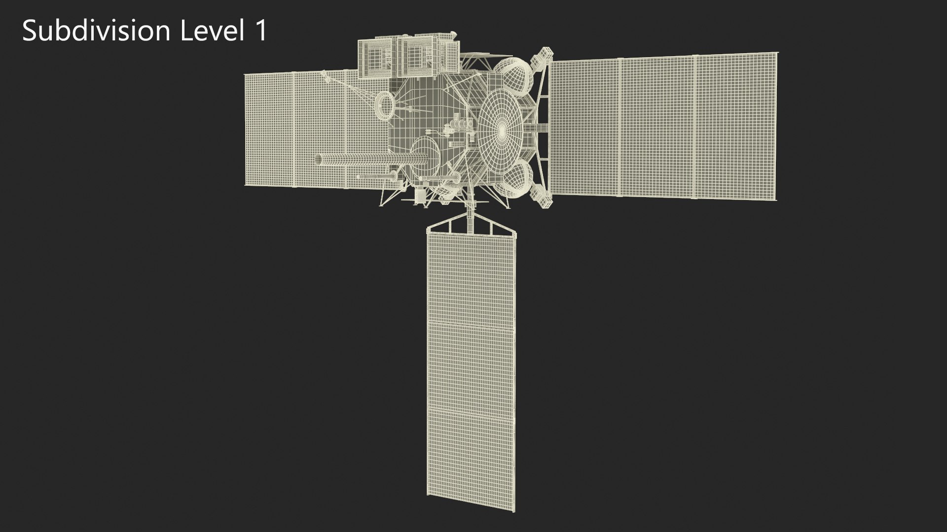 3D Meteorological Satellite With Solar Panels - TurboSquid 2383037