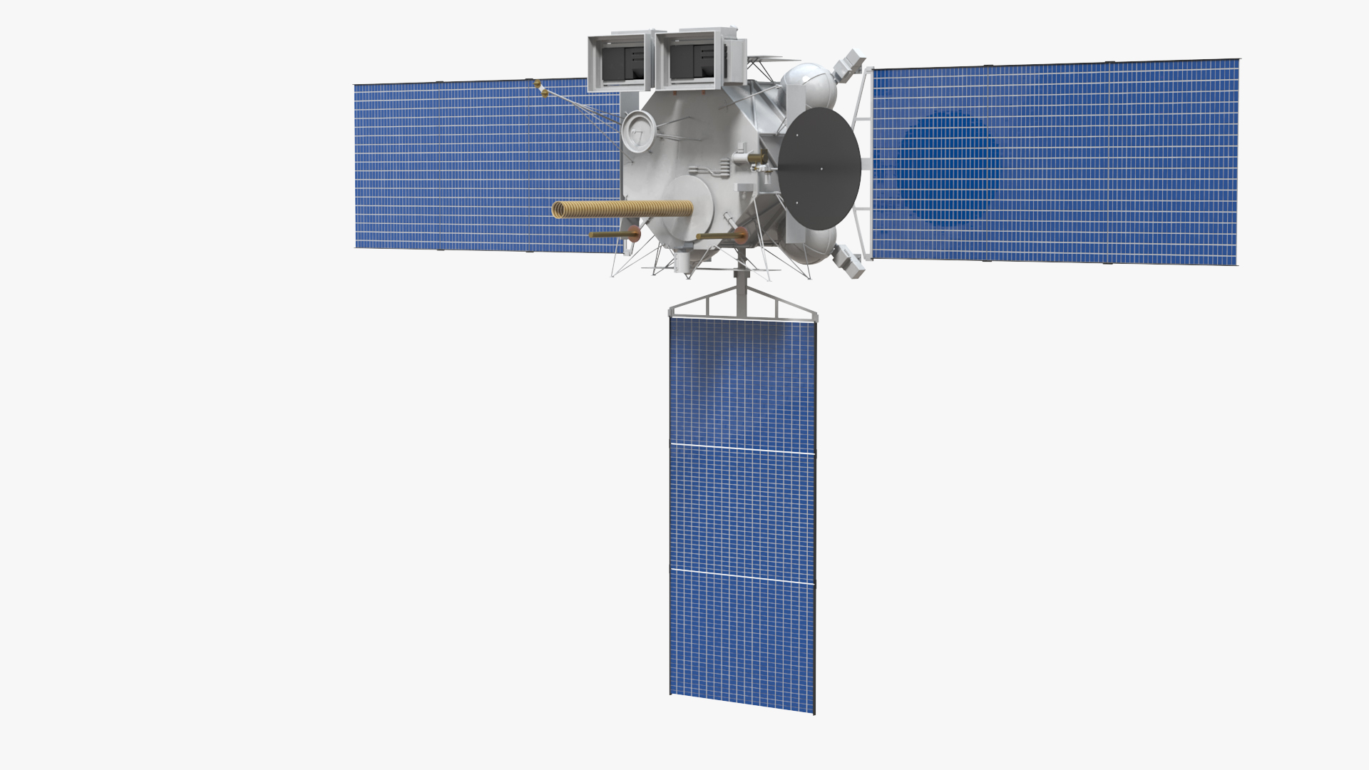 3D Meteorological Satellite With Solar Panels - TurboSquid 2383037