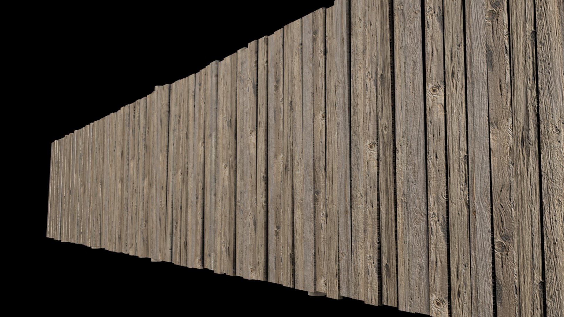 3D Wooden Fence - TurboSquid 1167864