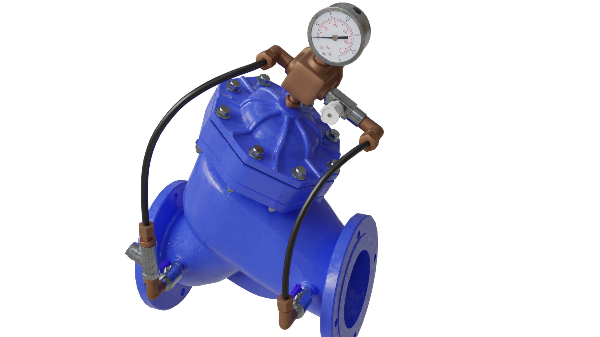 Water Pressure Control Valve 3D - TurboSquid 2348041