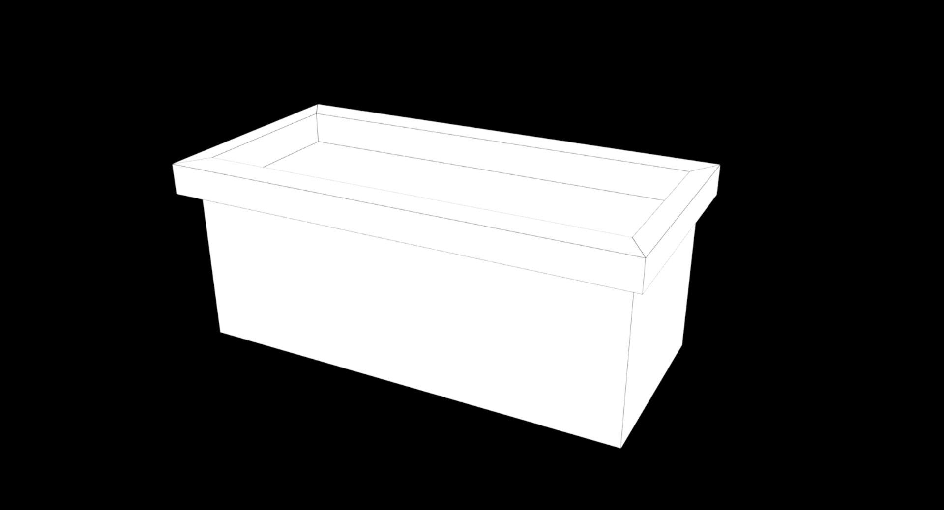 Planting trough planter 3D - TurboSquid 1337286