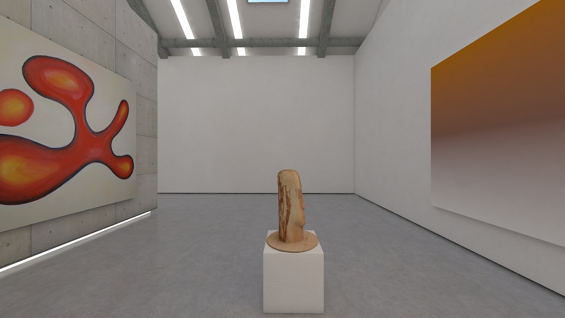 3D Realistic Art Gallery Interior Model - TurboSquid 1654103