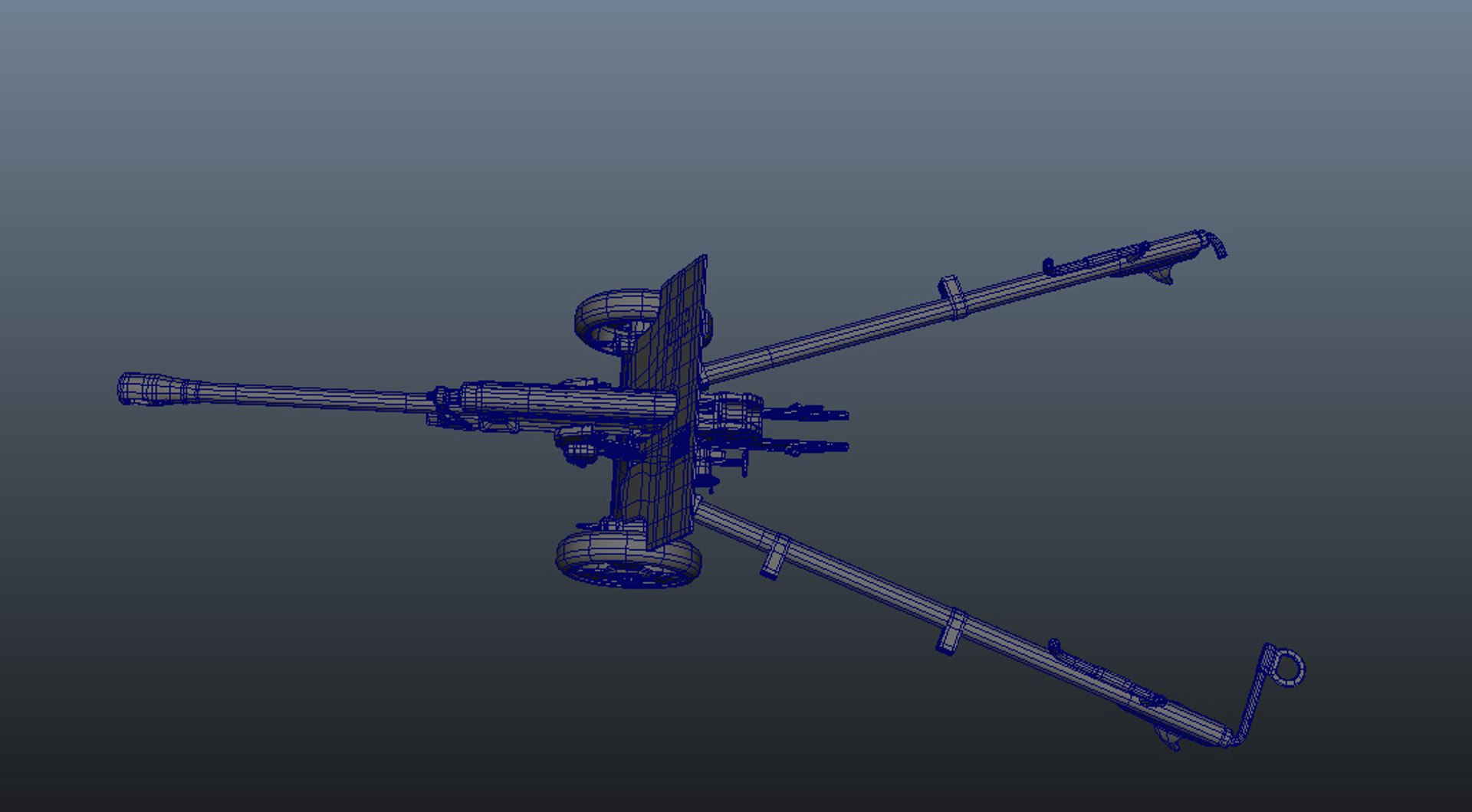 3d Model Gun Zis-3