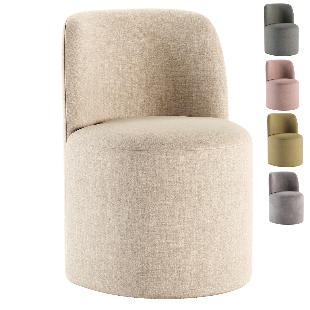 3D Jessa Dining Chair In Linen - Threshold 2015 Model - TurboSquid 2252841