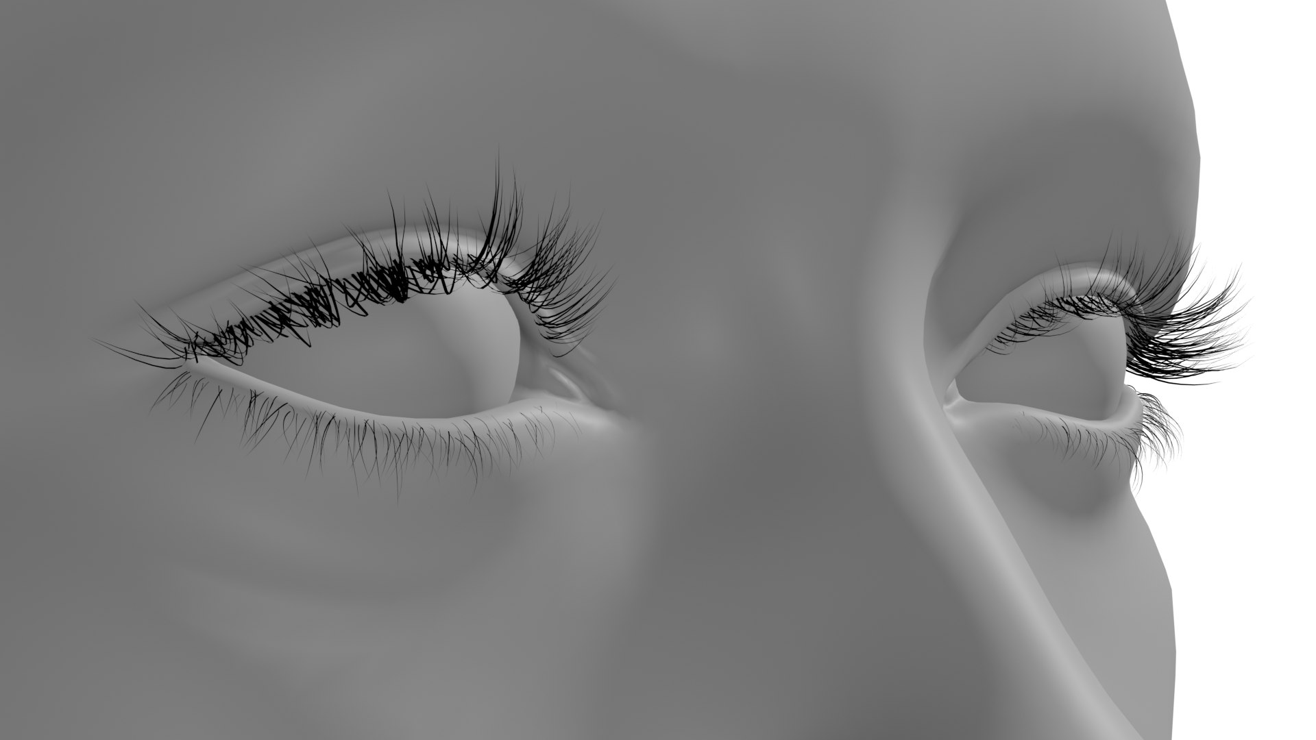 3D Eyelashes - TurboSquid 1795261