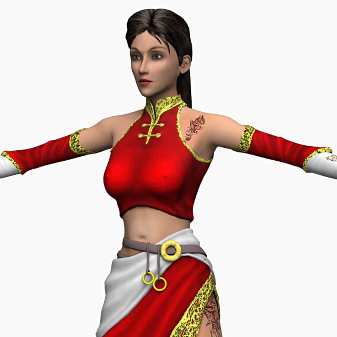 3d Body Female Katrin Model