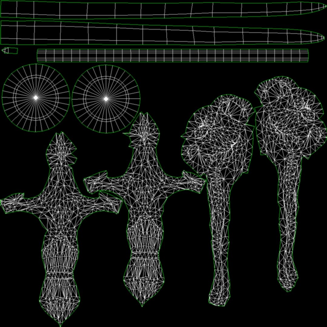 3D Fantasy Sword RPG Indian Talwar Talwaar Tulwar Sabre Sword Curved ...