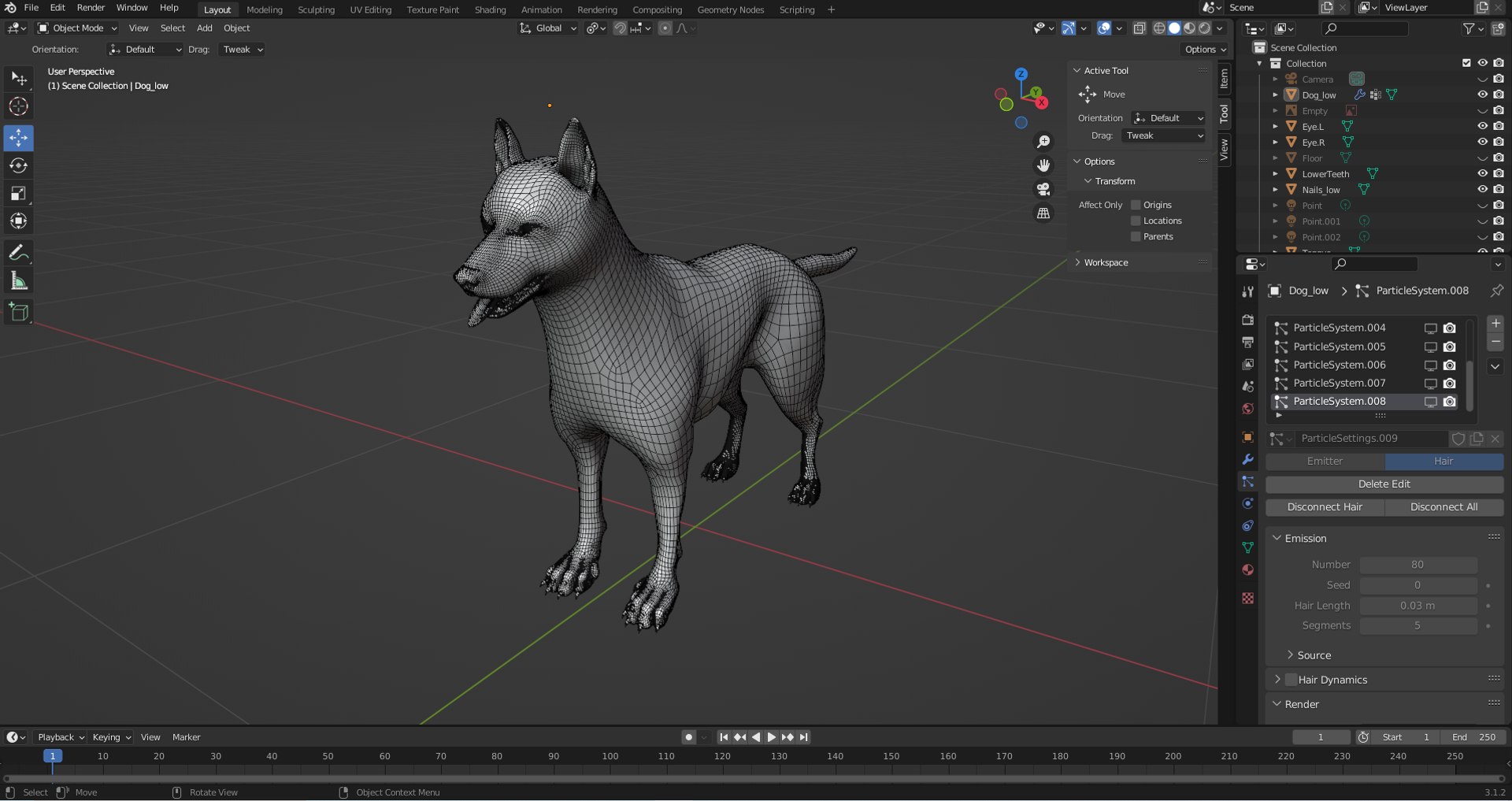 Fur Gray Wolf Rigged V01 In Blender 3D Model - TurboSquid 1988176