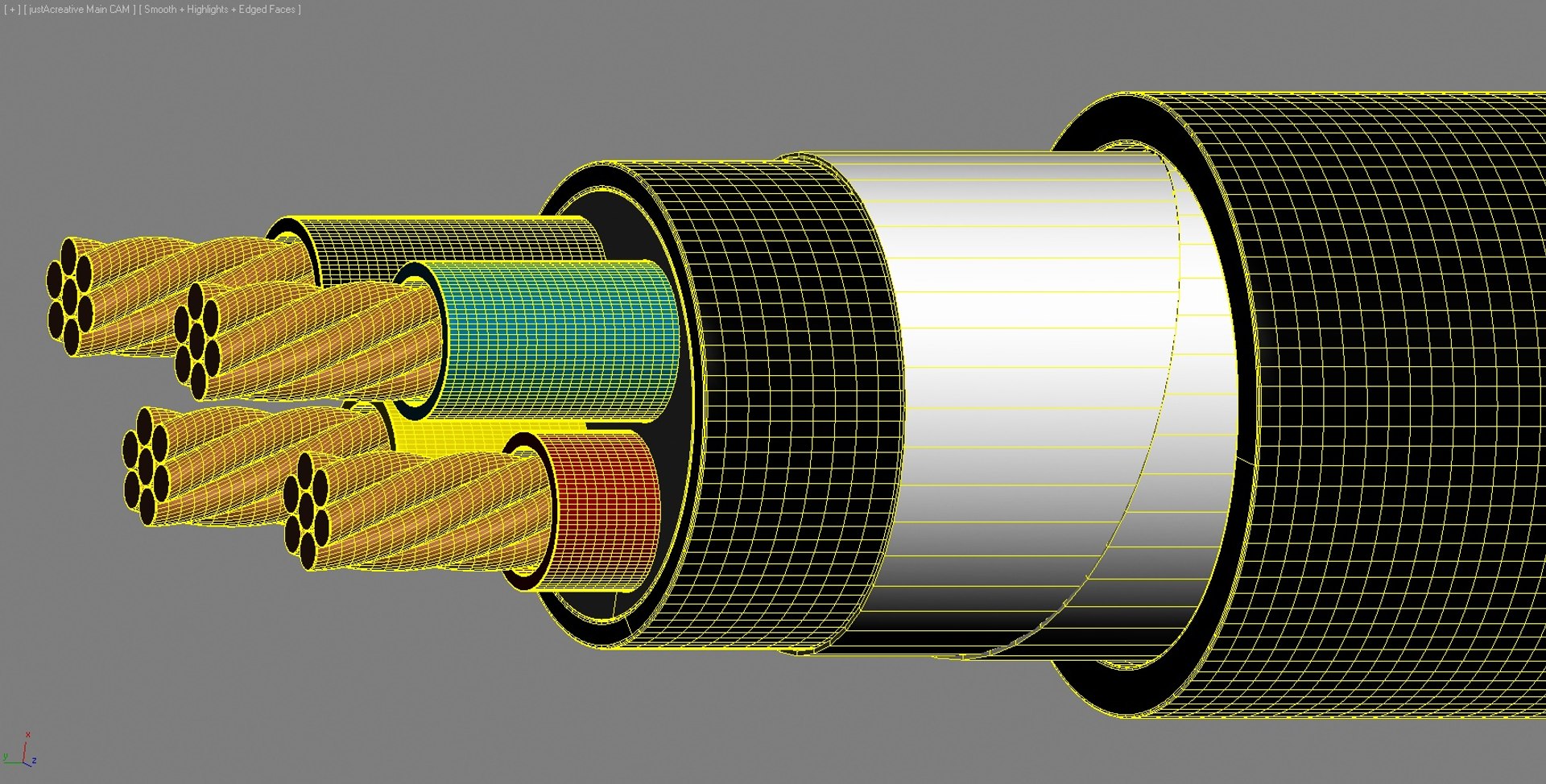 Electrical Cables Lshf Insulated 3d Max