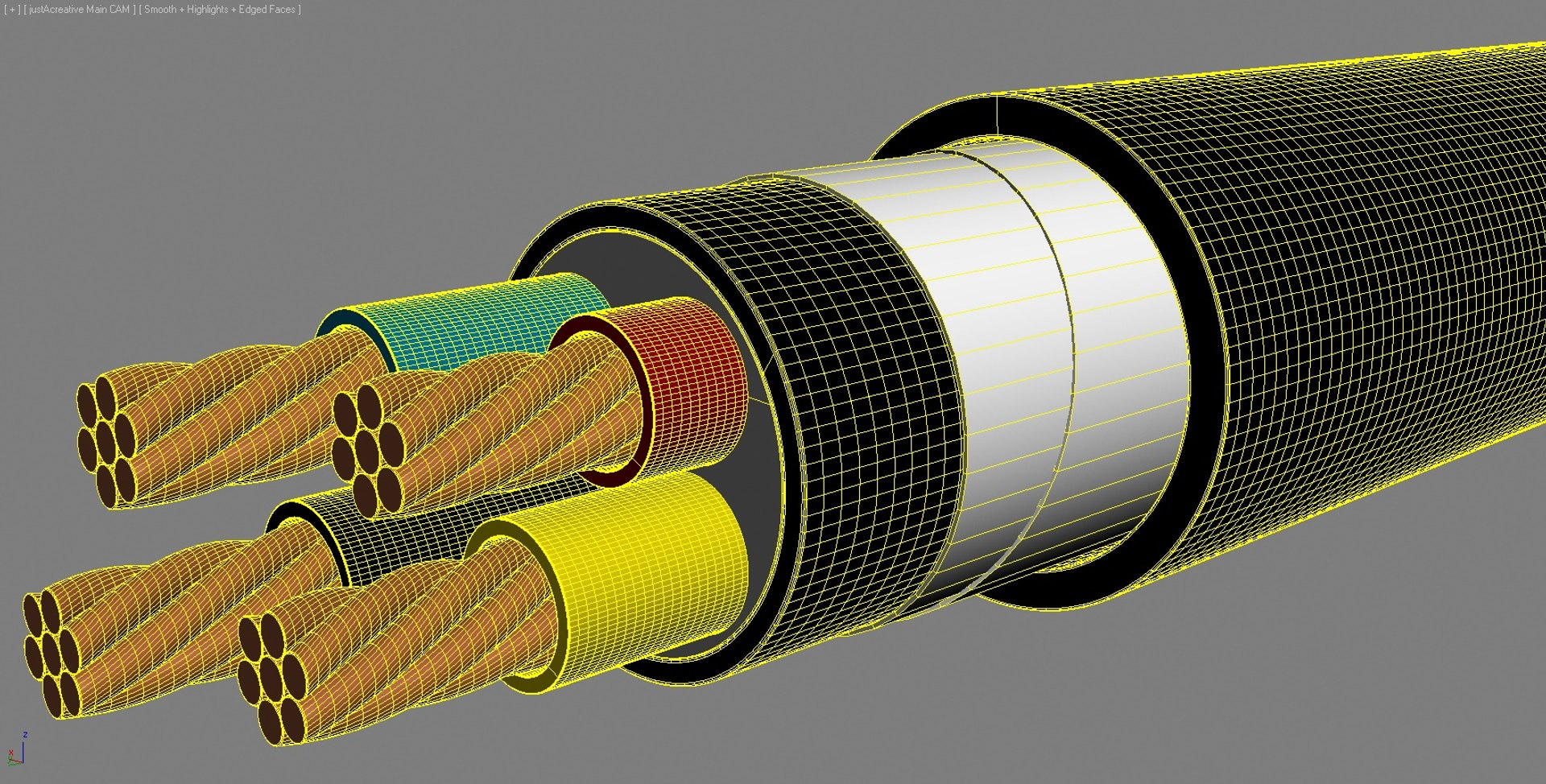 Electrical Cables Lshf Insulated 3d Max