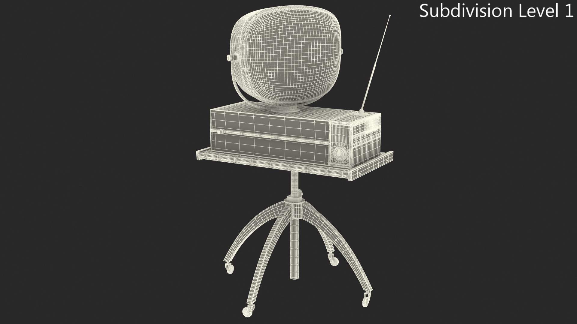 3D retro 1959 philco predicta - TurboSquid 1603722