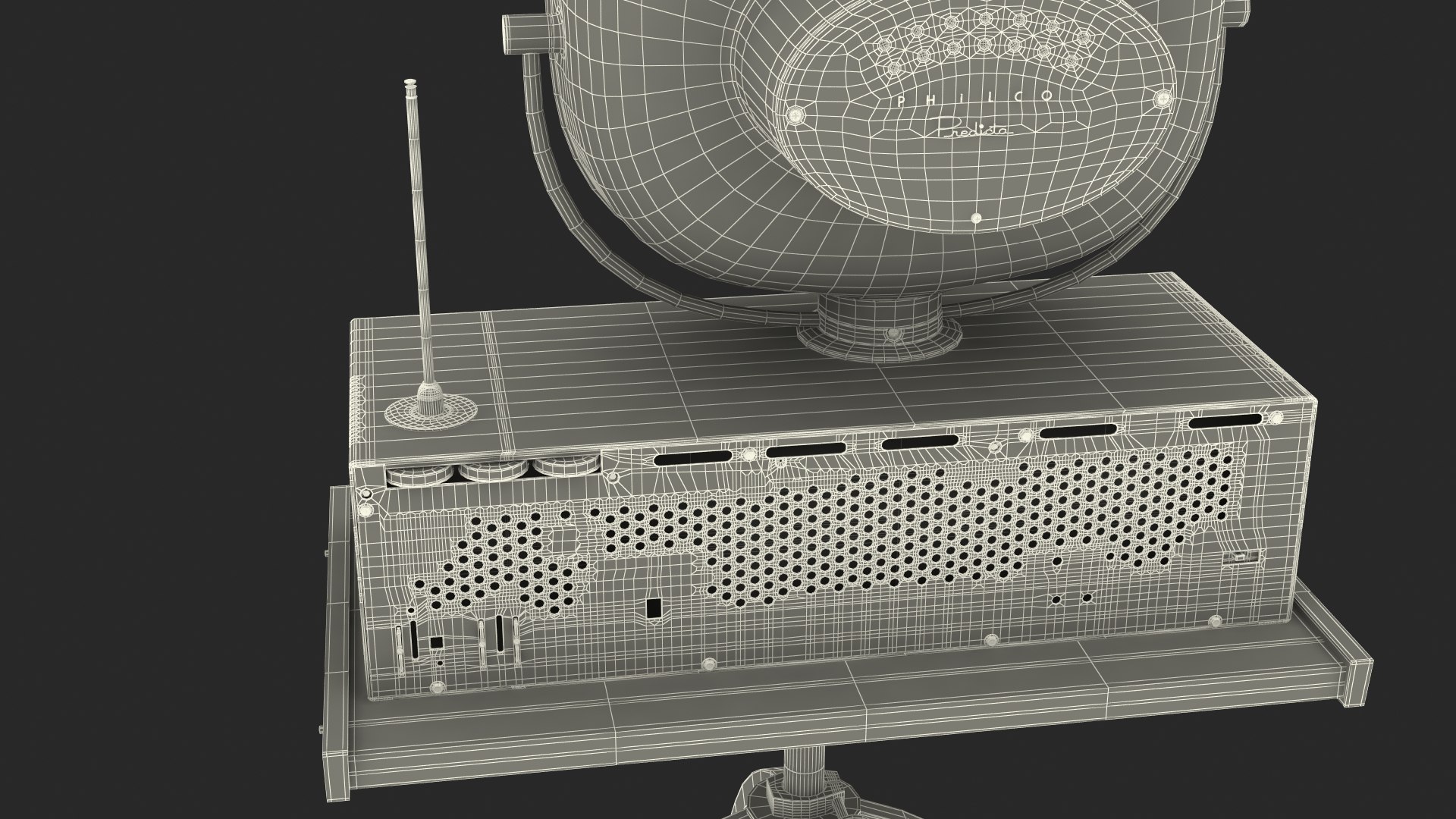 3D retro 1959 philco predicta - TurboSquid 1603722