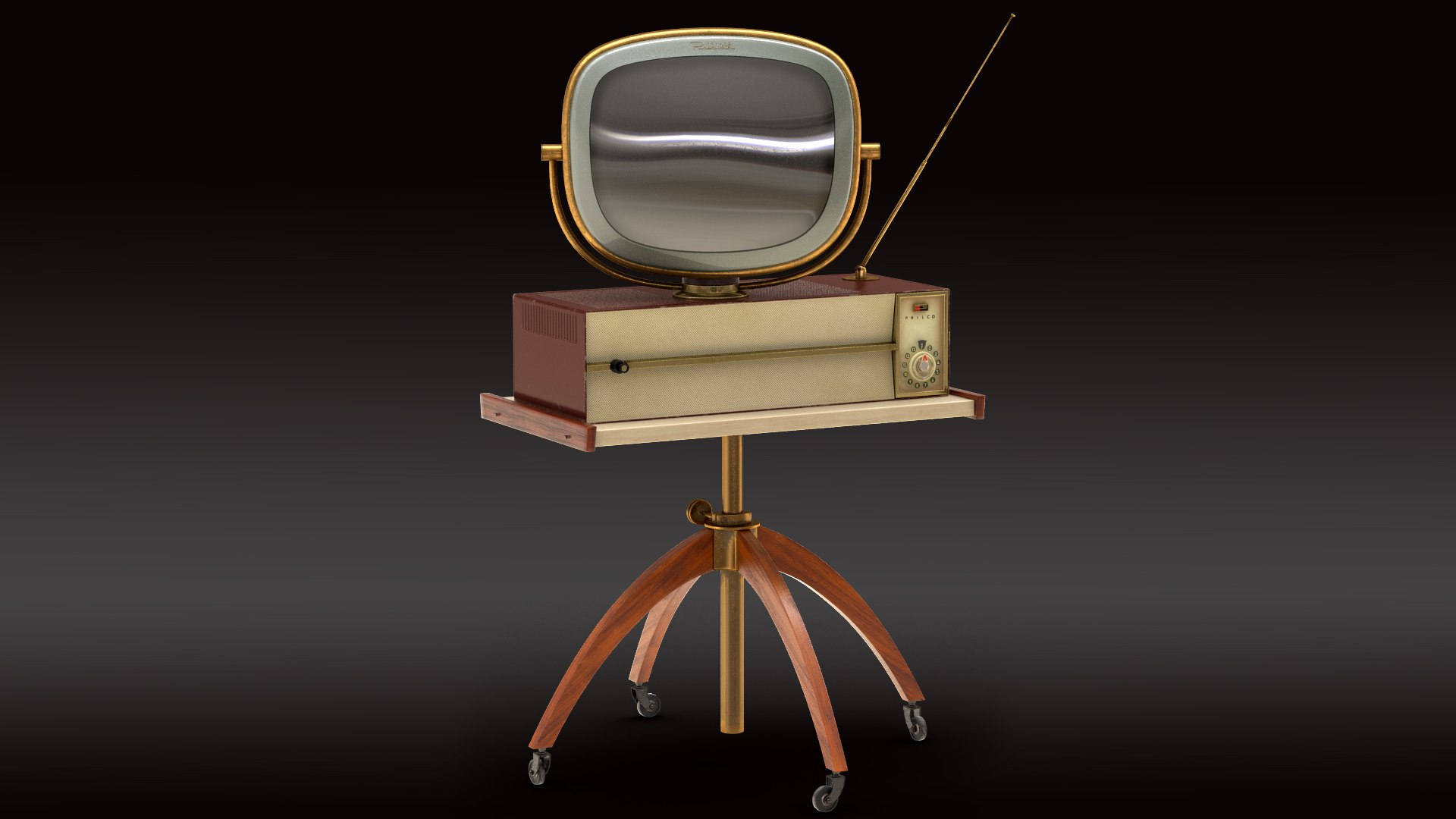 3D retro 1959 philco predicta - TurboSquid 1603722