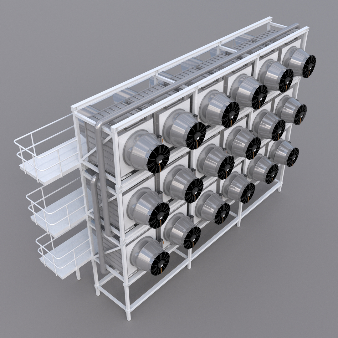 Direct Air Capture System model - TurboSquid 1733878