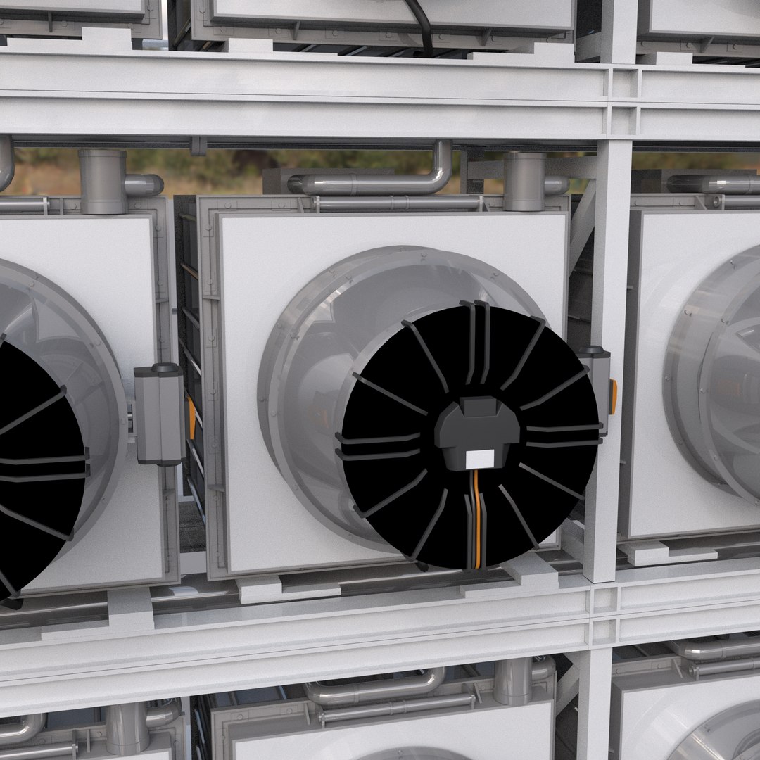 Direct Air Capture System Model - TurboSquid 1733878