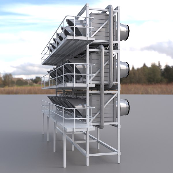 Direct Air Capture System model - TurboSquid 1733878