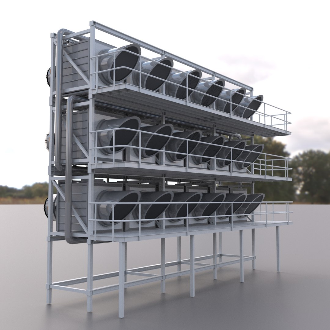 Direct Air Capture System Model - TurboSquid 1733878