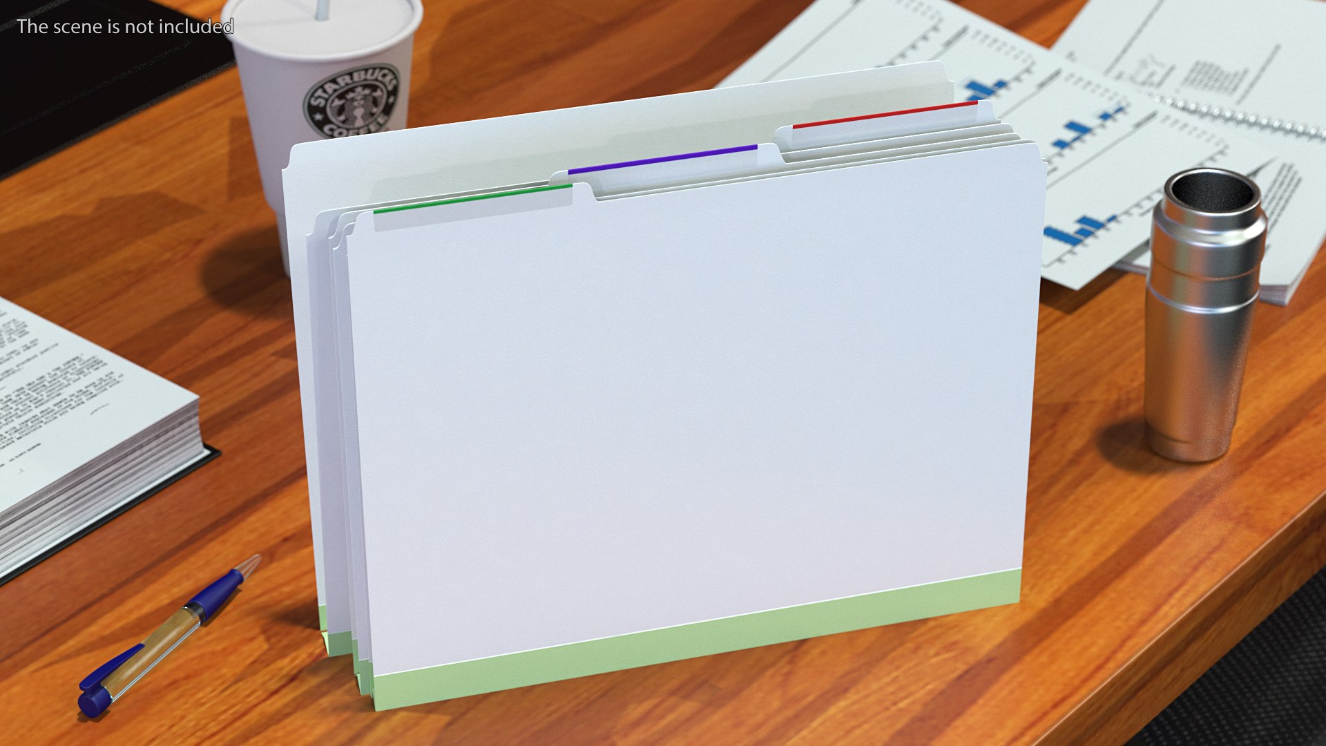 White Cardboard File Folder 3D model - TurboSquid 1797886