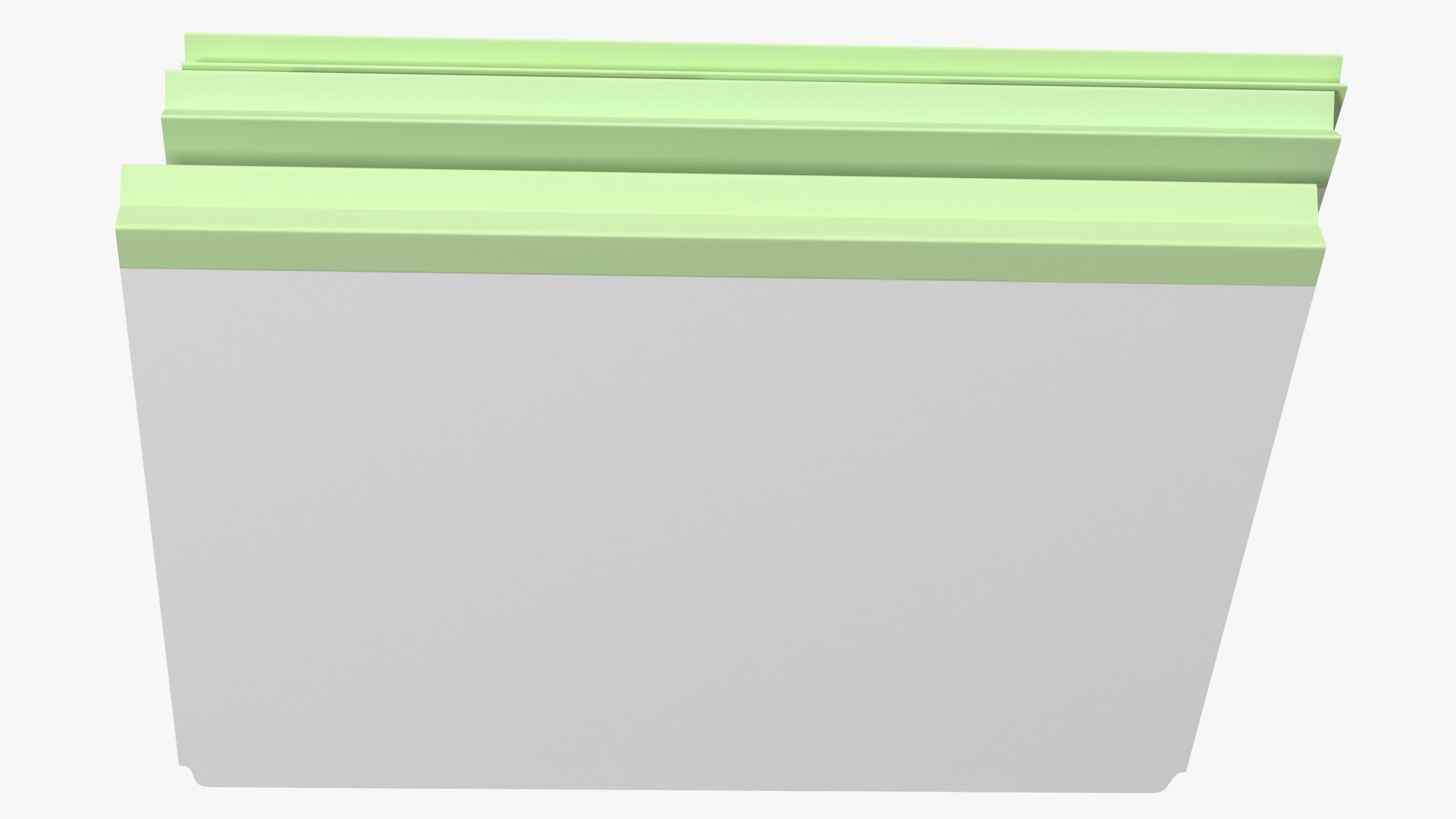 White Cardboard File Folder 3D model - TurboSquid 1797886