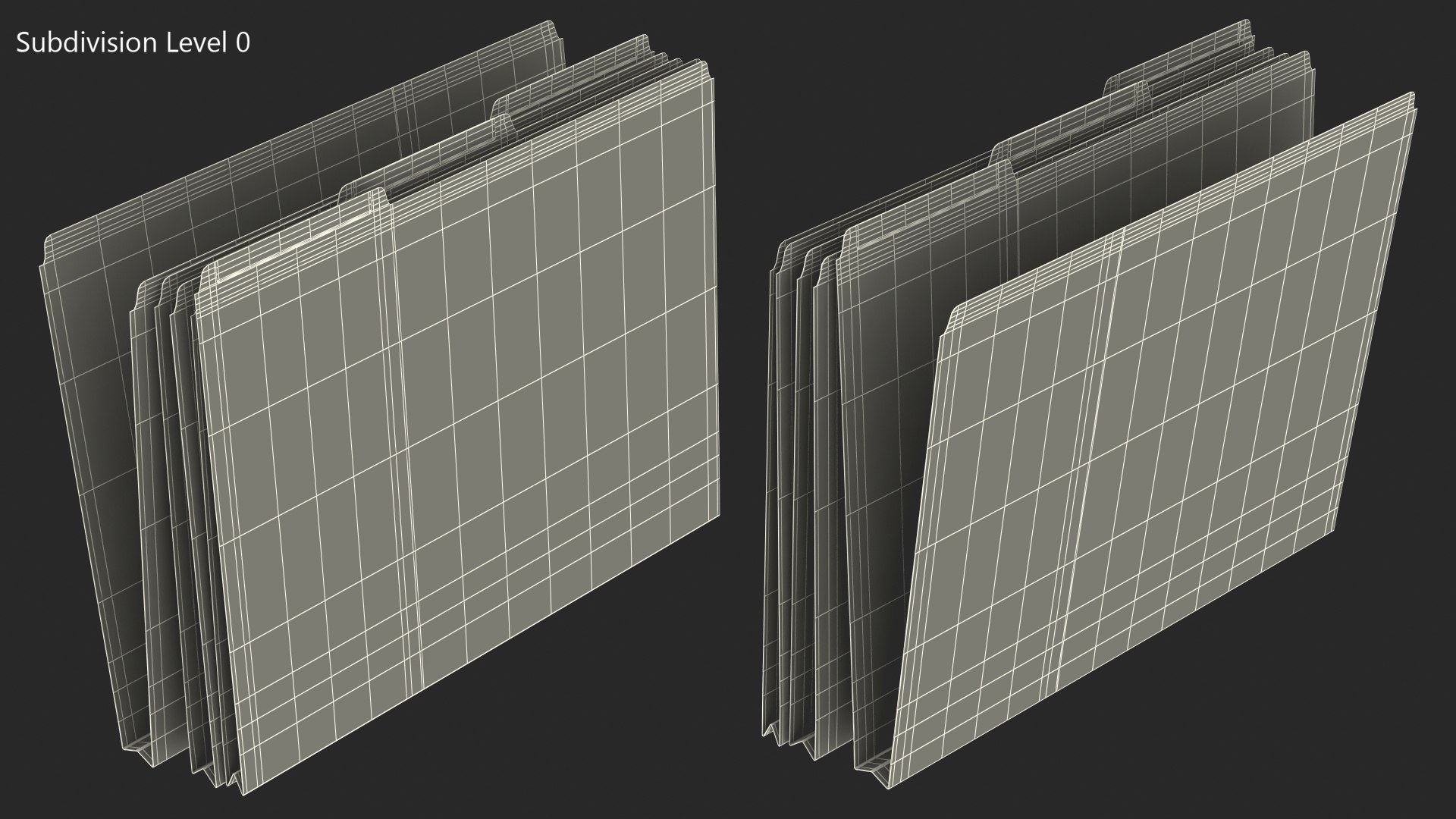 White Cardboard File Folder 3D model - TurboSquid 1797886