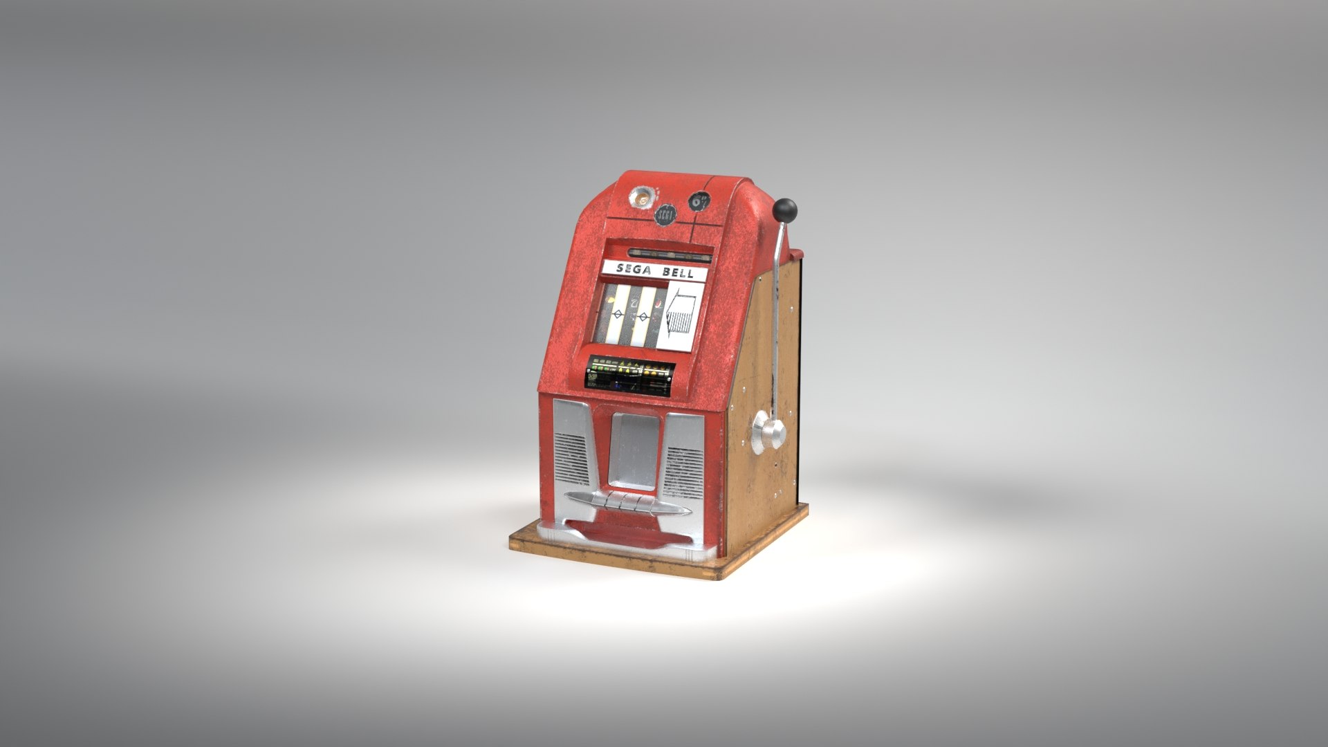 Vintage Slot Fruit Machine Model - TurboSquid 2206418