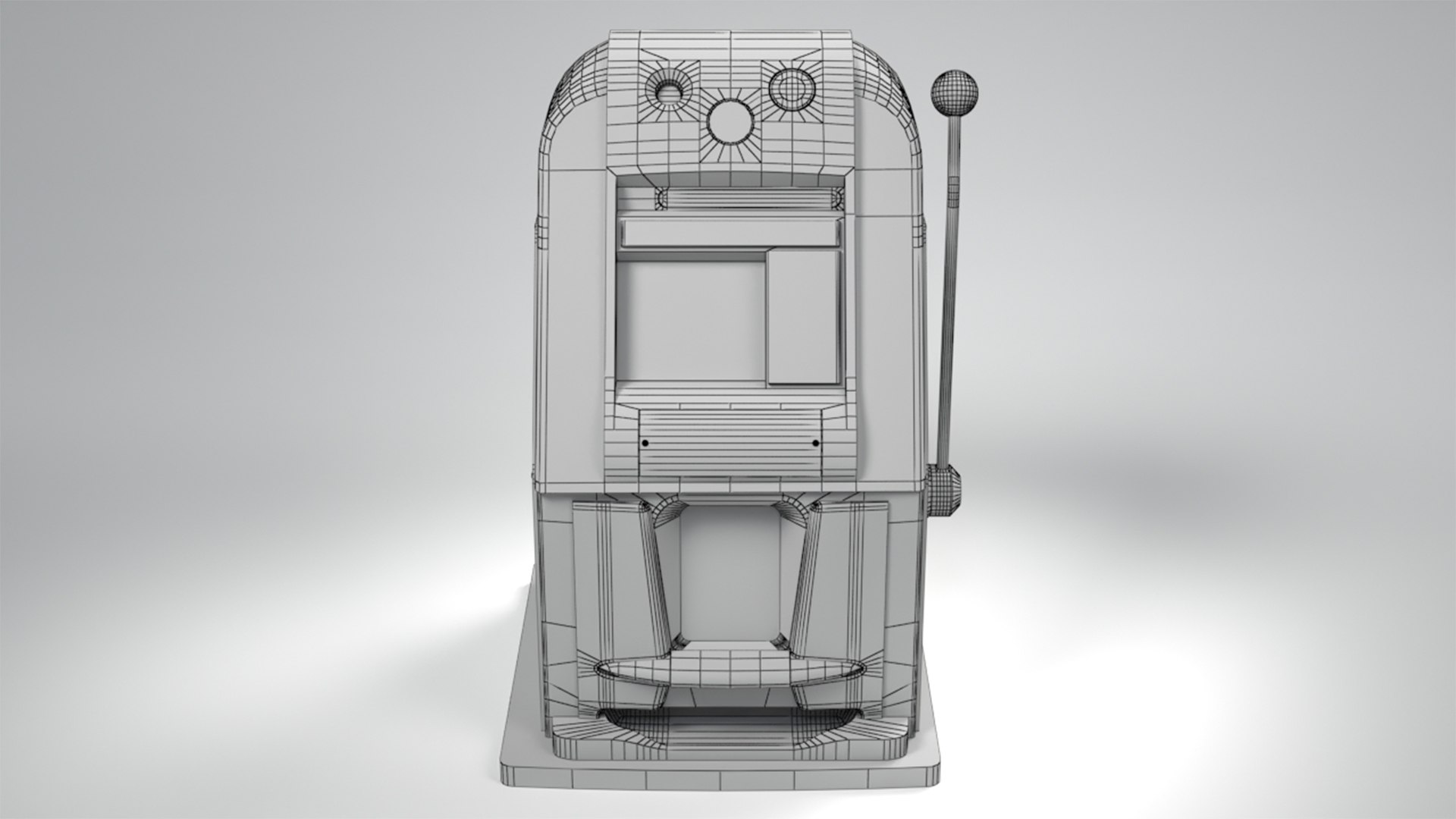 Vintage Slot Fruit Machine Model - TurboSquid 2206418